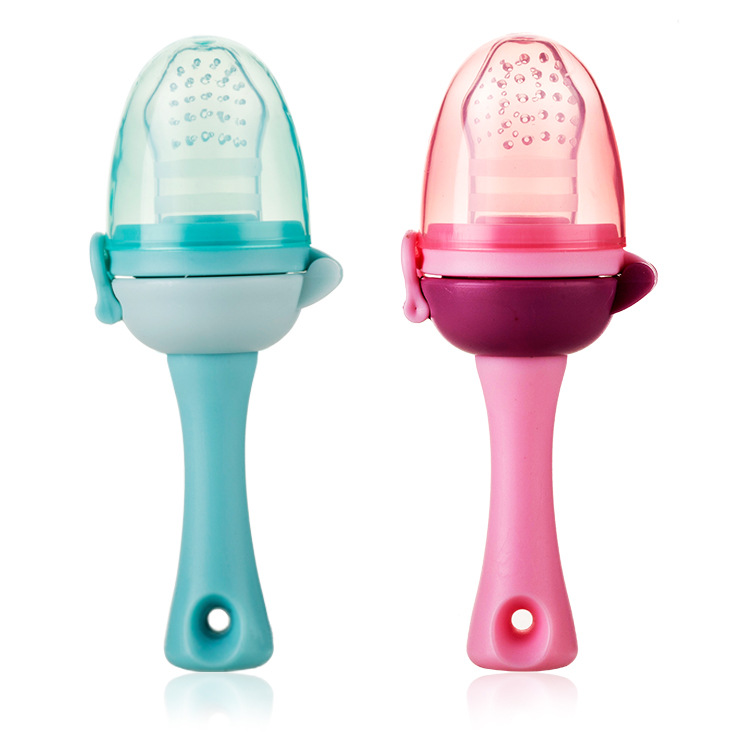 Adjustable Baby Food Fruit Feeder Pacifier Feeder with Silicone Mesh ...